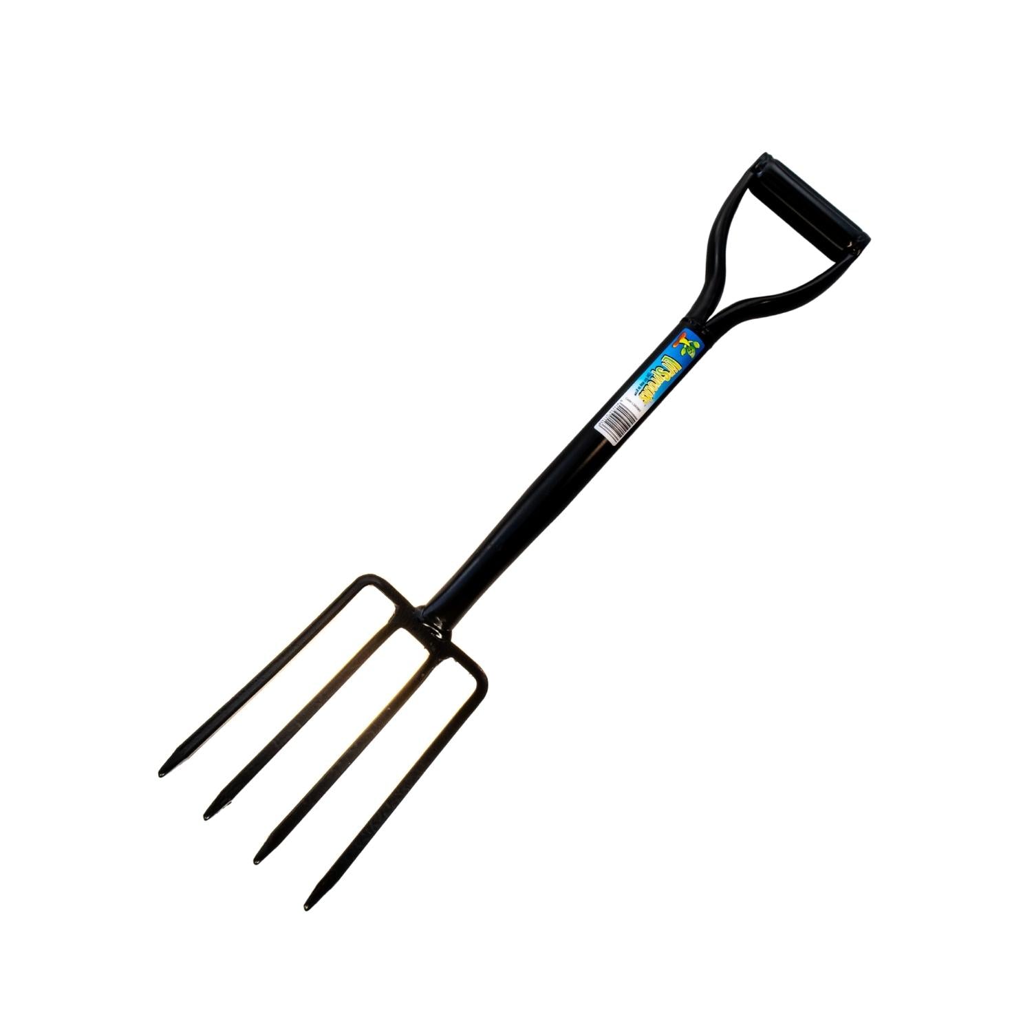 LIL SPROUTS SERIOUS DIGGING FORK - D HANDLE STEEL SHAFT 4 TYNE - LS800 ...